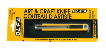 Olfa Yellow Handle Stainless Steel Knife — Windowtint.com