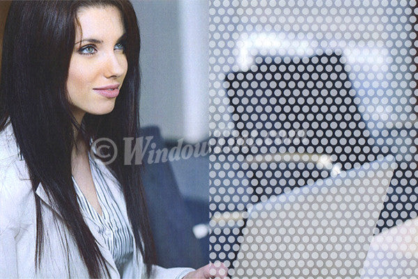 Large White Dot Decorative Window Tinting Film — Windowtint.com