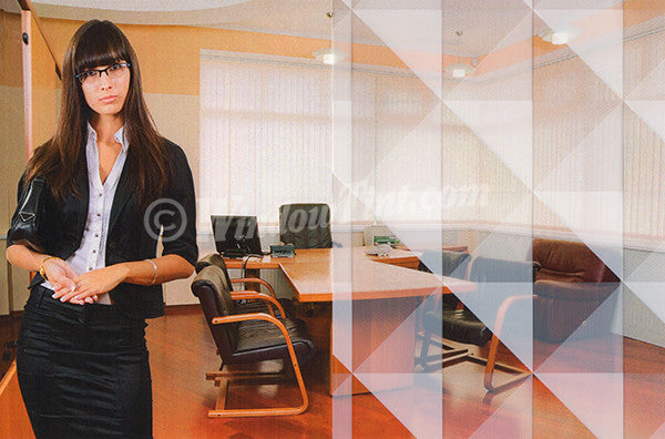 White Checker Triangle 50″ Wide Roll — Decorative Window Film ...